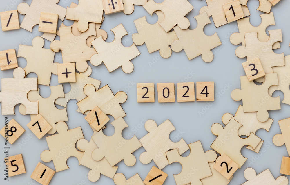 Happy New year 2024 background banner. Two thousand Twenty-Four year ...