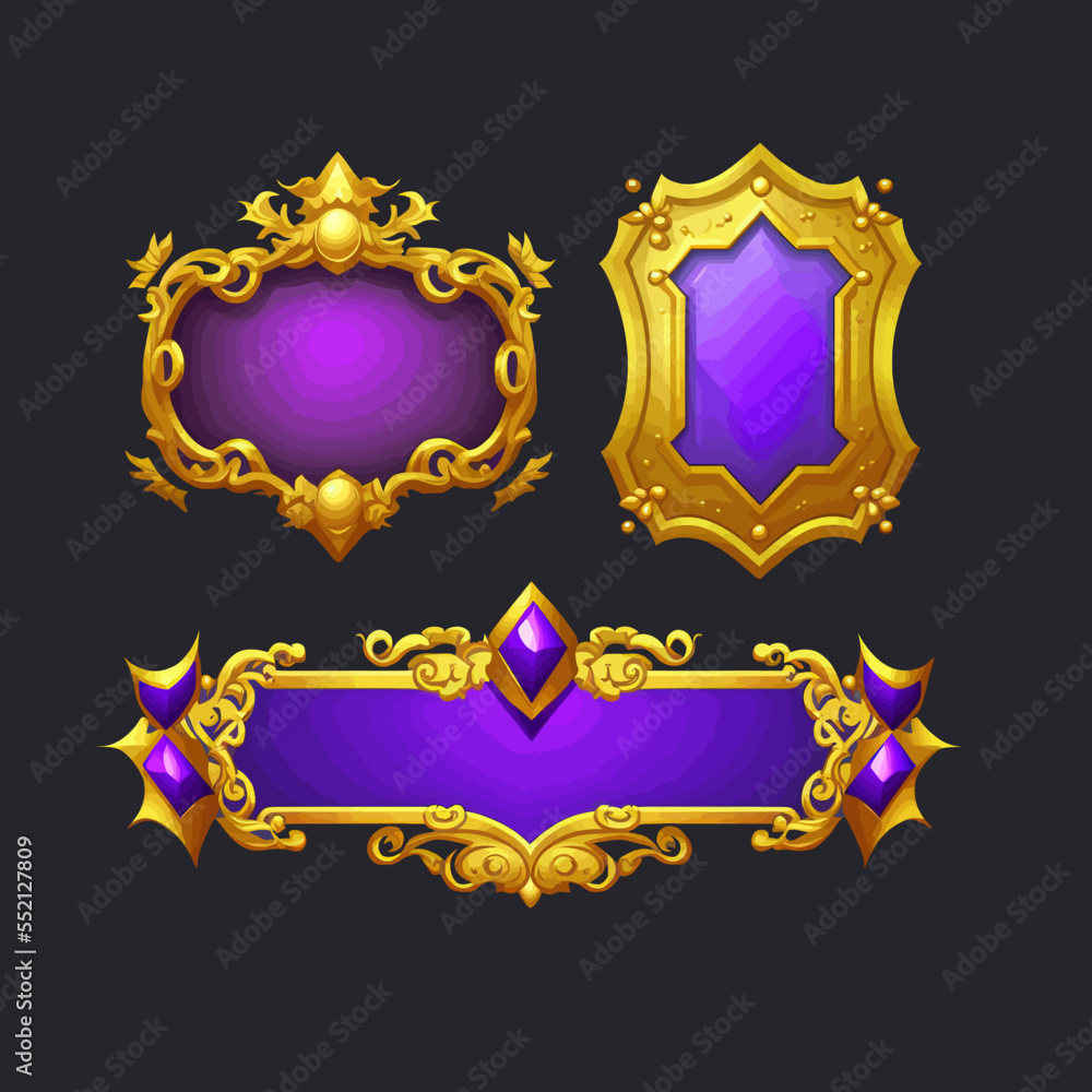 Game ui frames, gold medieval menu elements avatar UI fantasy gold ... Game ui frames, gold medieval menu elements avatar UI fantasy gold ...