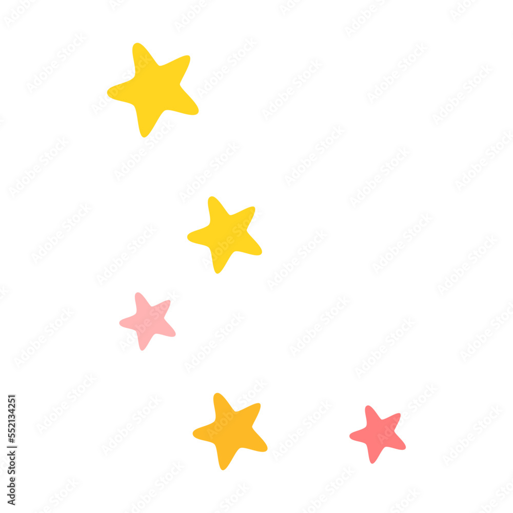 Star cartoon illustration. Funny star character for kids isolated on ...