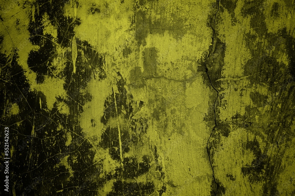 yellow textured wall background with dark side, yellow granite stone ...