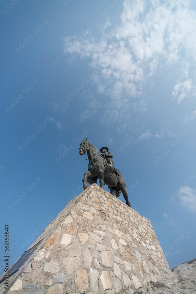 Statue of Venustiano Carranza, one of the main leaders of the Mexican ...