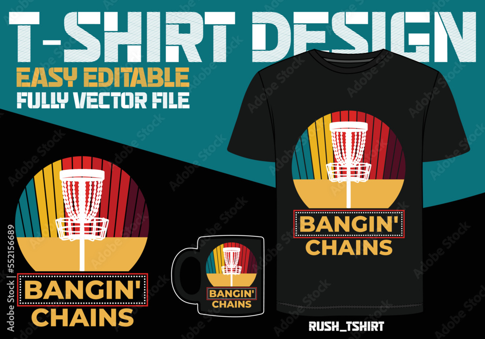 Bangin' Chains T-shirt vector, Typography T-shirt Design I don't always ...