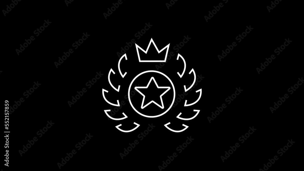 Cool minimalistic linear brand icon animation. brand animation. icon ...