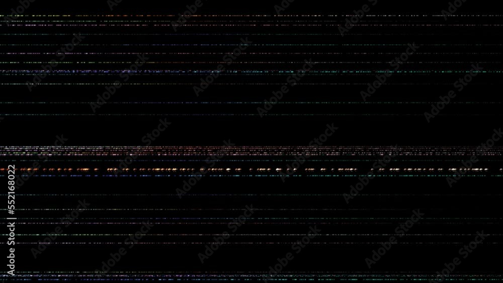Tv Noise And Glitch Effects. Noise Effects On Black Background. Video ...