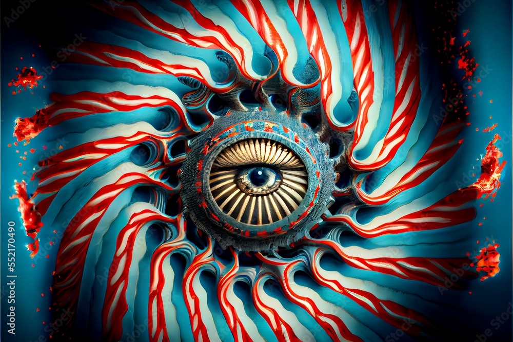 Midjourney render of abstract art wallpaper Stock Illustration | Adobe ...