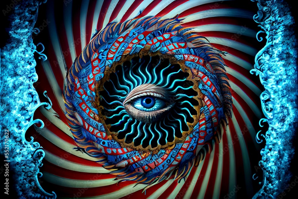 Midjourney render of abstract art wallpaper Stock Illustration | Adobe ...