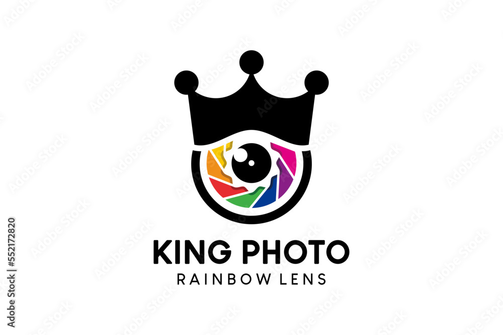 Camera logo design, camera lens king logo vector illustration Stock ...