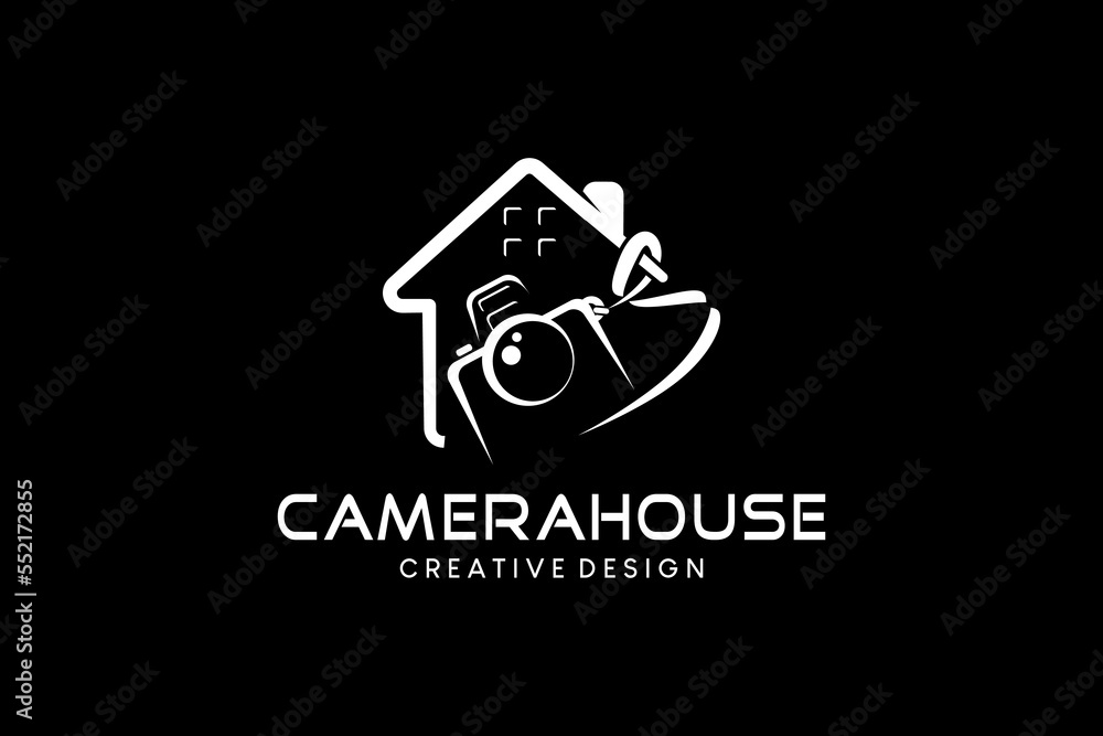 Camera logo design, photography camera logo illustration, studio or ...
