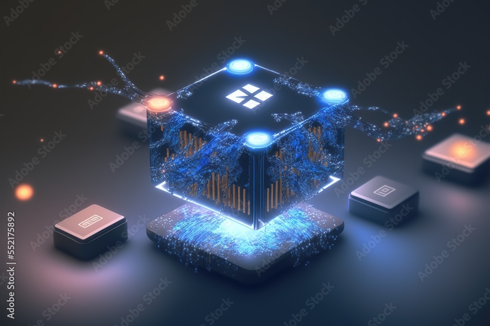 A chain of blocks in the block chain system, big data processing ...