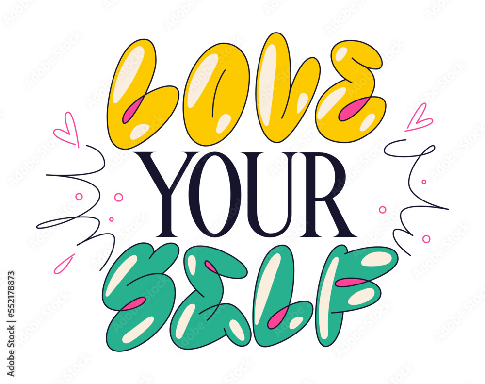 I Love You Bubble Letters