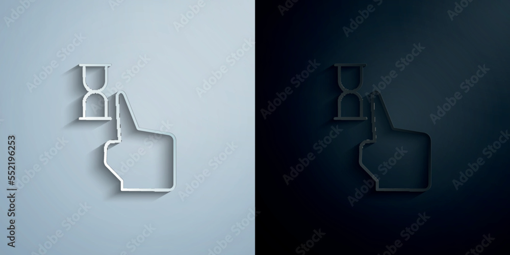 Load free, gesture, loading paper icon with shadow vector illustration ...