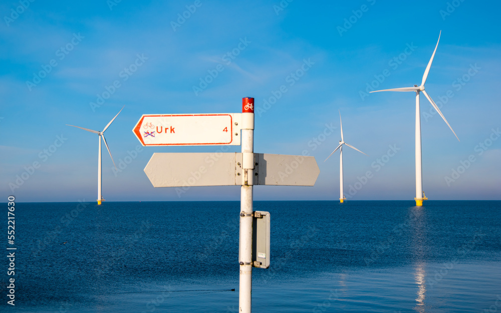 Aerial view at Windmill park with windmill turbines during winter ...