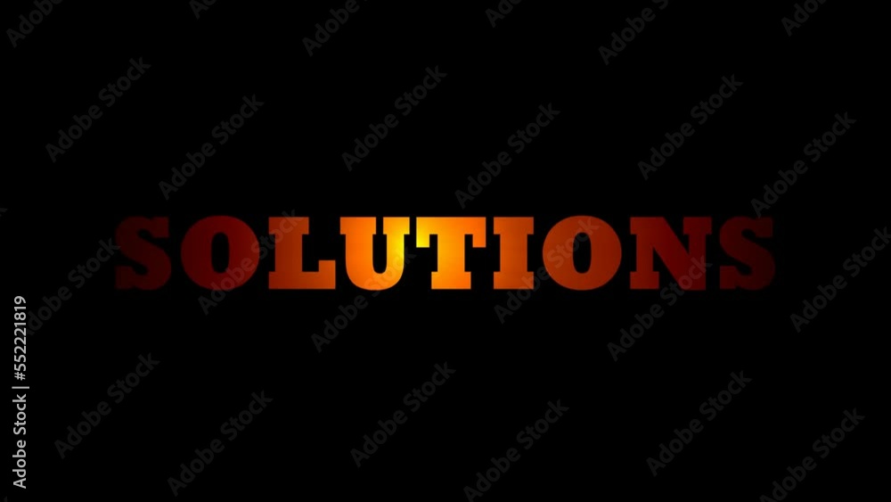 Solutions text animation video. These animations are perfect for your ...