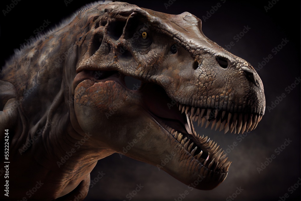 Tyrannosaurus rex or T-Rex is a theropods, Generative AI Stock ...