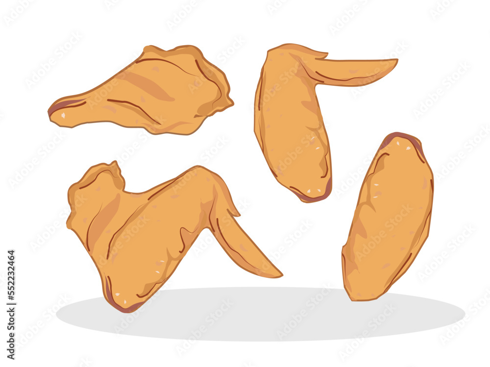 Chicken wings icon. chicken wings isolated on white background. Design ...