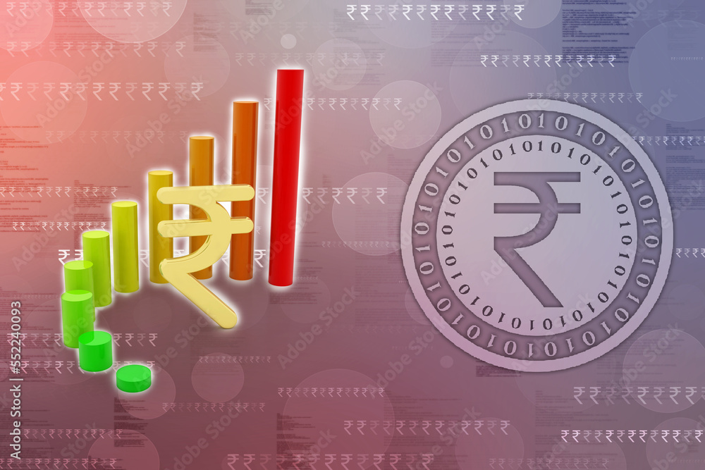 Indian rupee background, Stock market background with Indian rupee ...