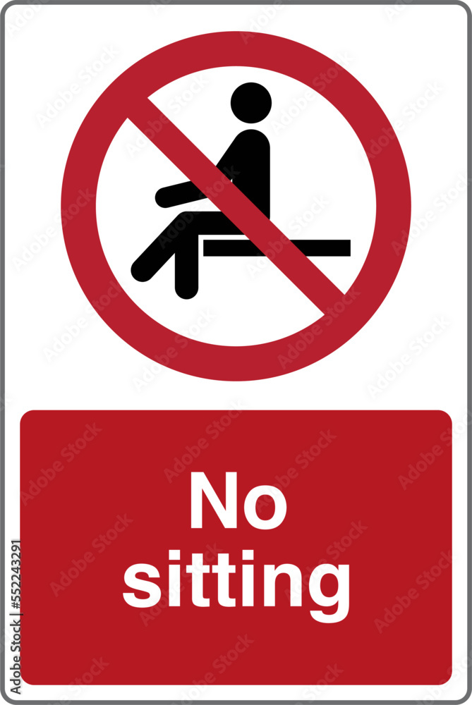 Safety warning prohibition signs icon pictogram symbol registered with ...