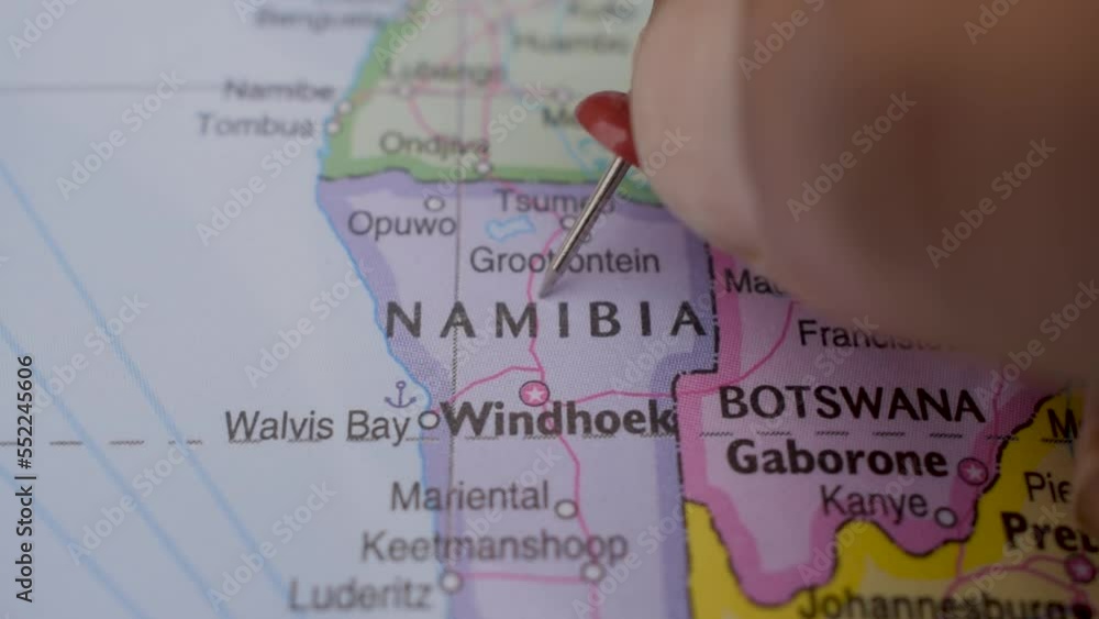 Travel Concept Push Pin Pointing on a Political Map Location of The ...