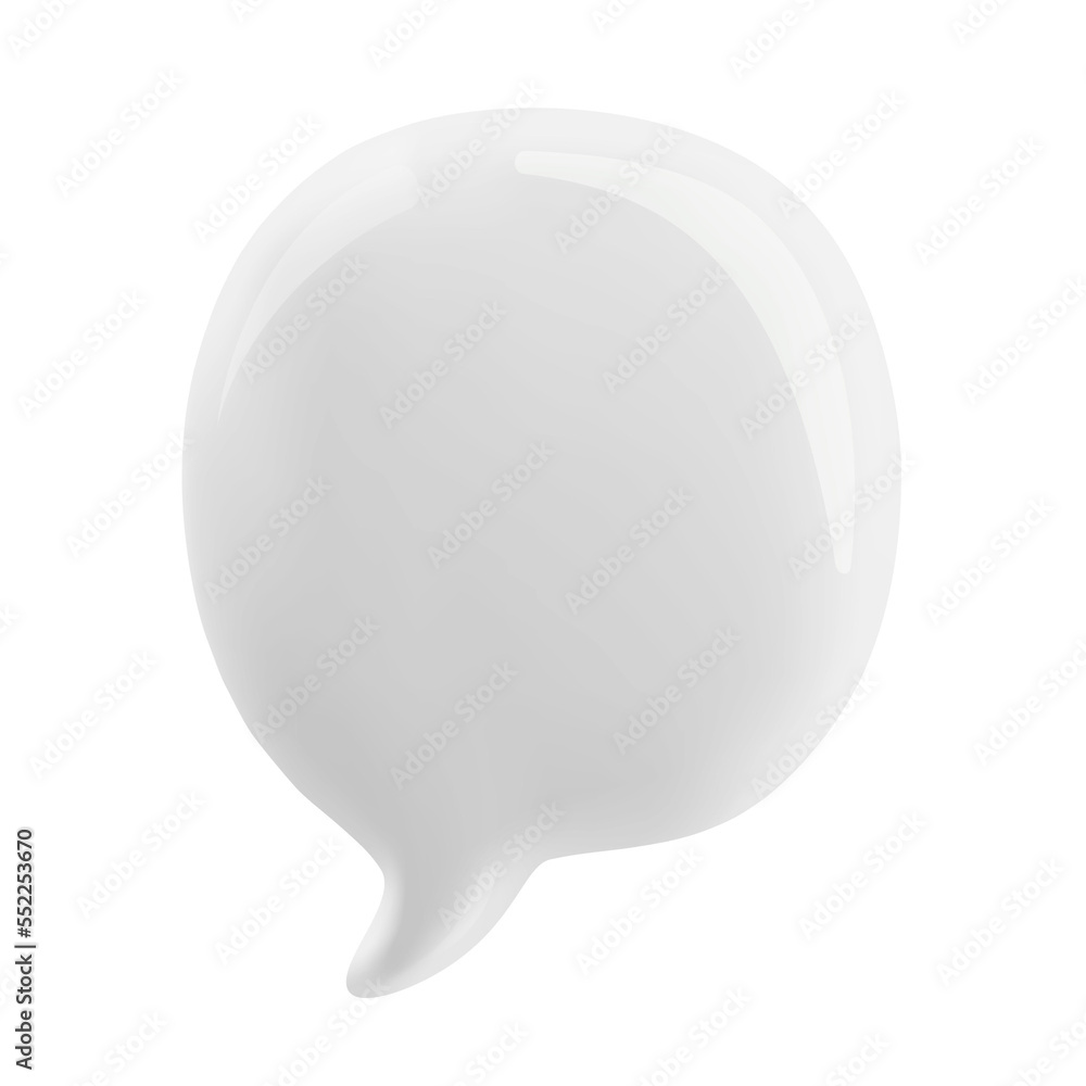 3d talking cloud, shiny cloud foam. 3d talking ballon. Transparent ...