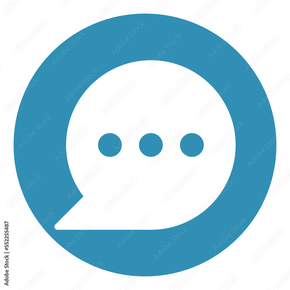 chat round icon Stock Vector | Adobe Stock