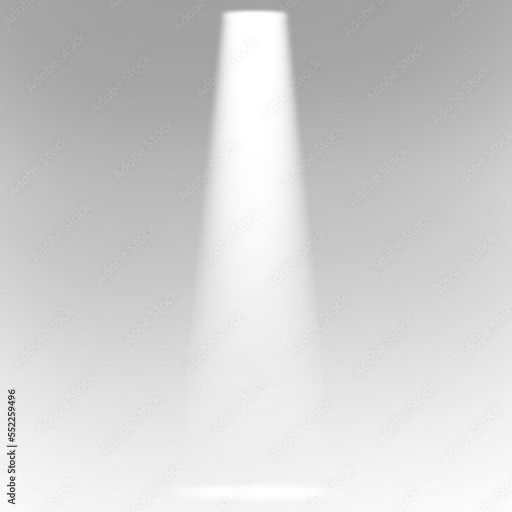 white Spotlight isolated on transparent background Stock Illustration ...