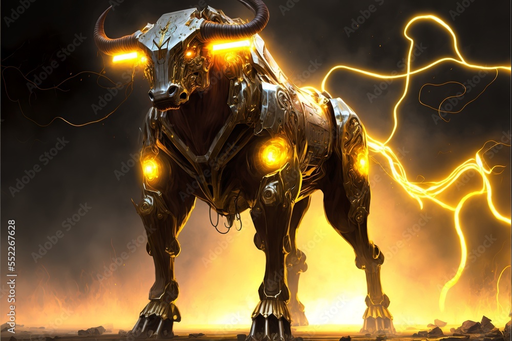 Beast animals with yellow power Stock Illustration | Adobe Stock