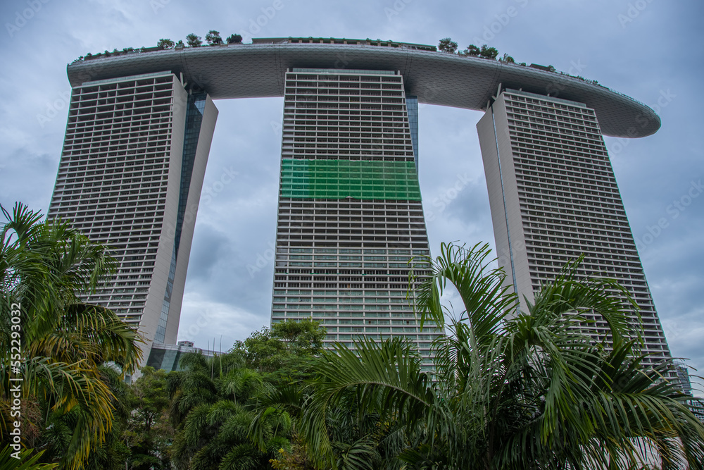Singapore Singapore 30 August 2022 The View From Below Of The Hotel singapore-singapore-30-august-2022-the-view-from-below-of-the-hotel