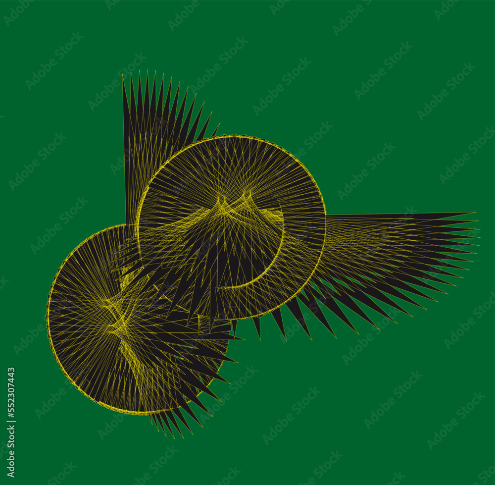 Winged sun, winged disc is an ancient mythological symbol. Full eclipse ...