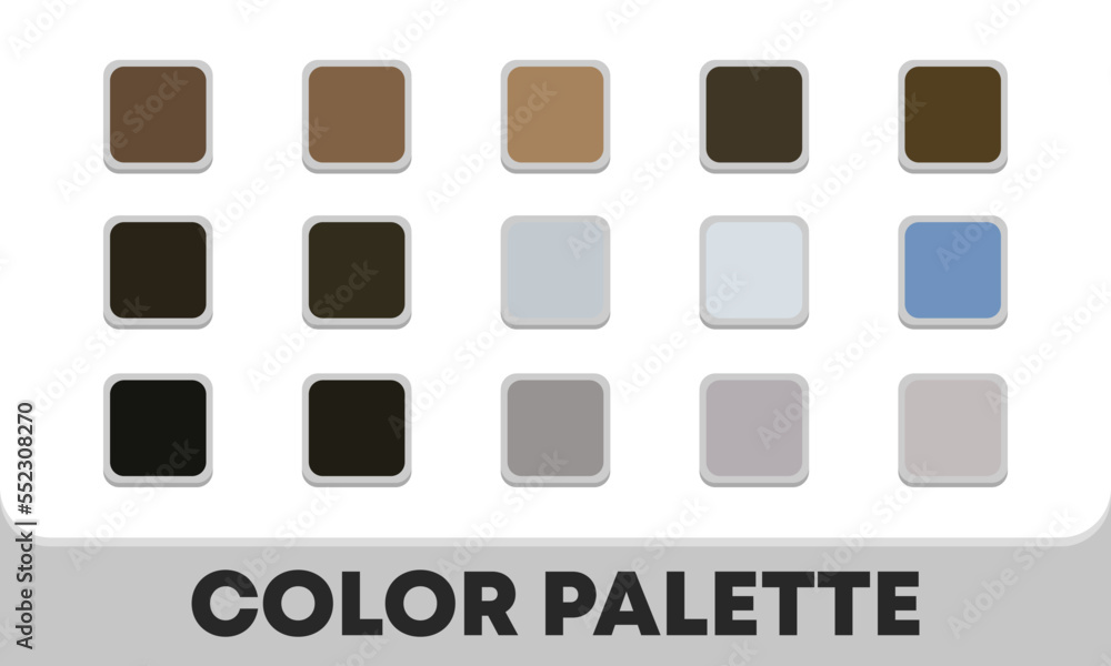 Universal color palette 2023. Color swatches. Vector illustration Stock ...
