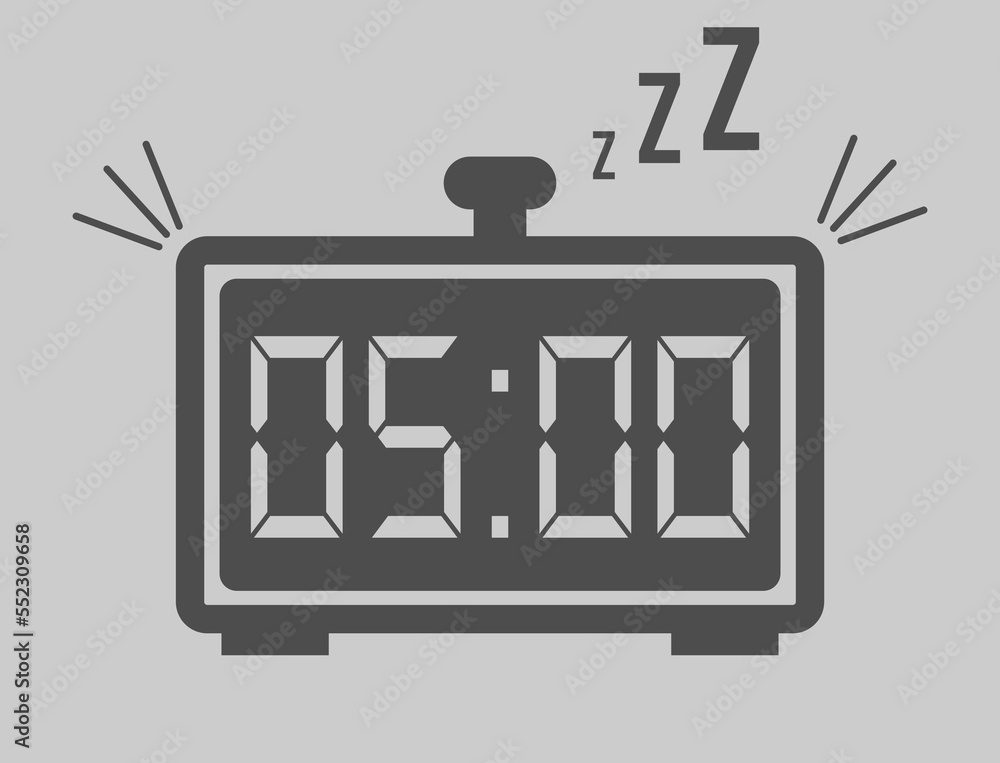 Digital Alarm Clock Vector