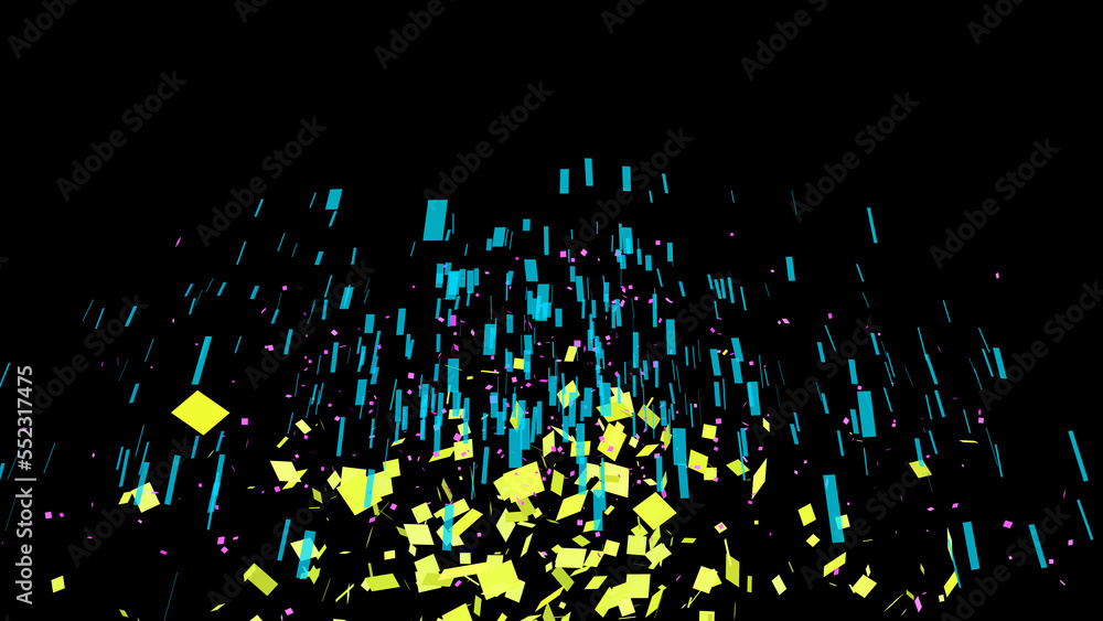Confetti on transparent background. Festive effect. Stock Illustration ...