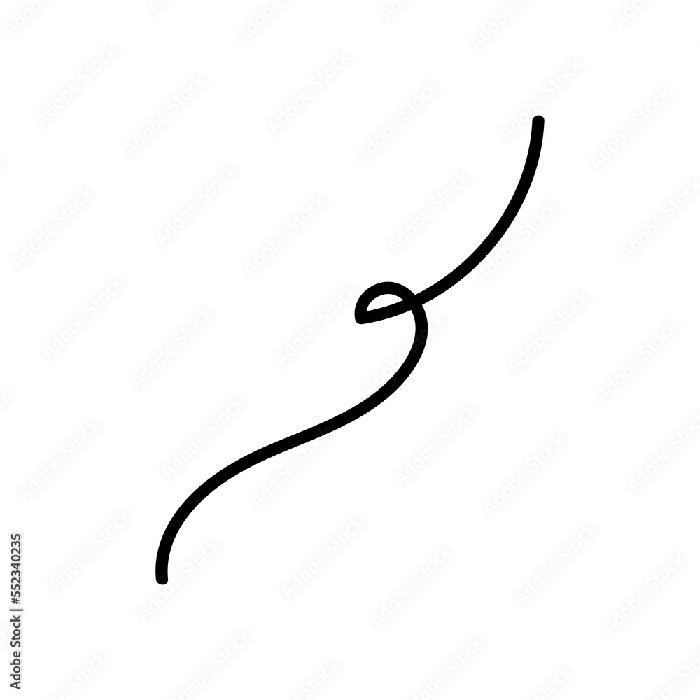 hand drawn lines, line doodle, curve, spiral line Stock Photo | Adobe Stock