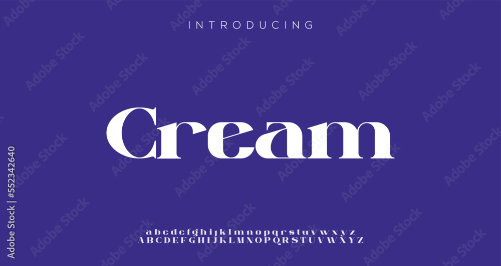 CREAM Minimal luxury typo Font and Modern tech Typography urban style ...