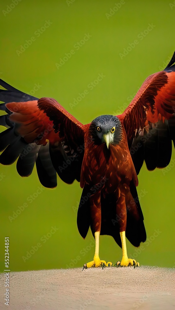 red tailed hawk created with Generative AI technology Stock ...