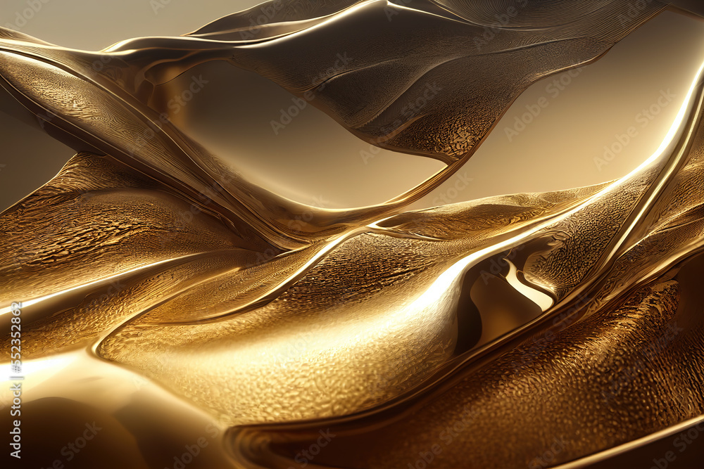 Abstract gold background. Ai generated. Stock Illustration | Adobe Stock