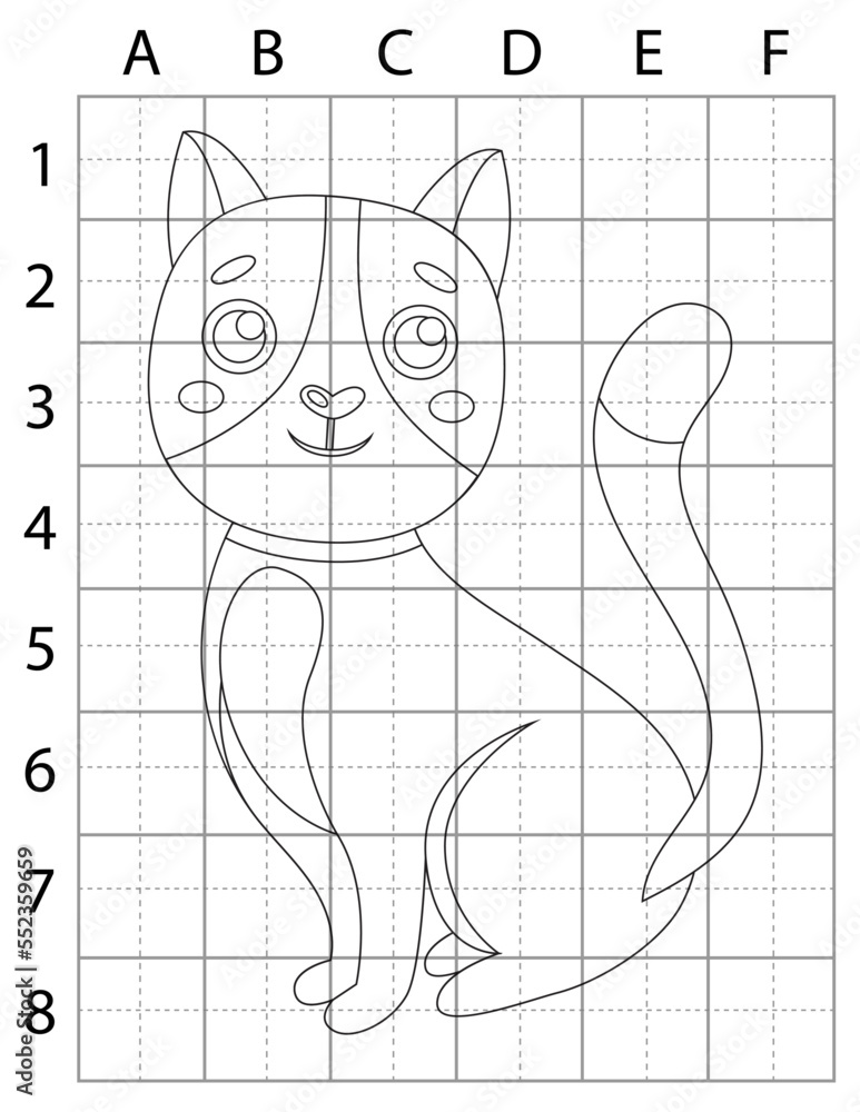 Cat Drawing Page, Cute Cat Coloring Pages for Coloring Books, Outline ...