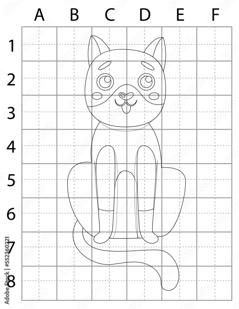 Cat Drawing Page, Cute Cat Coloring Pages for Coloring Books, Outline ...
