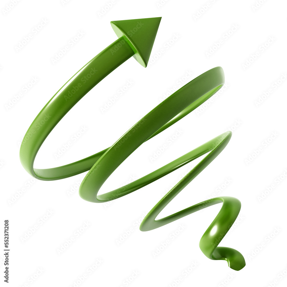 Helix shaped arrow sign on transparent background. Stock Illustration ...