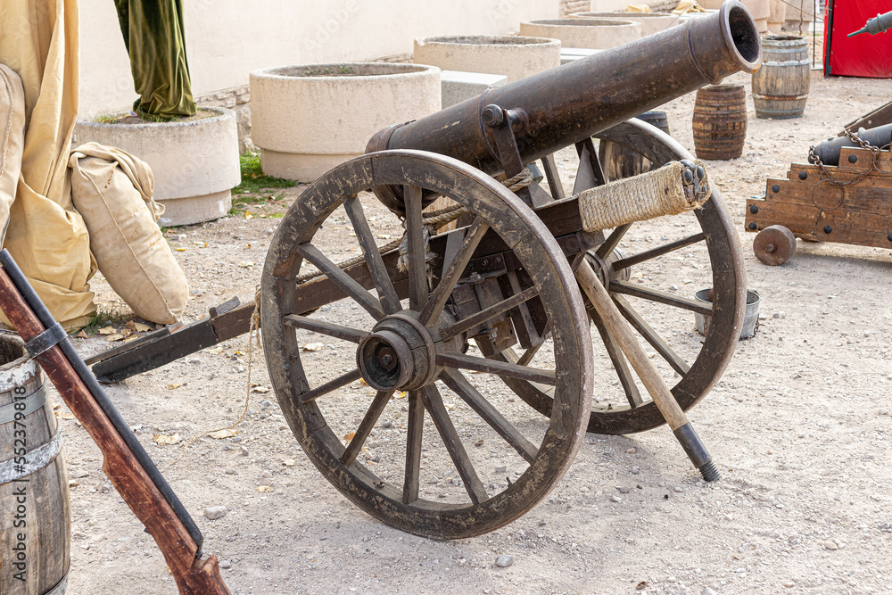 old cannon used by the Spanish army in the 16th century Stock Photo ...