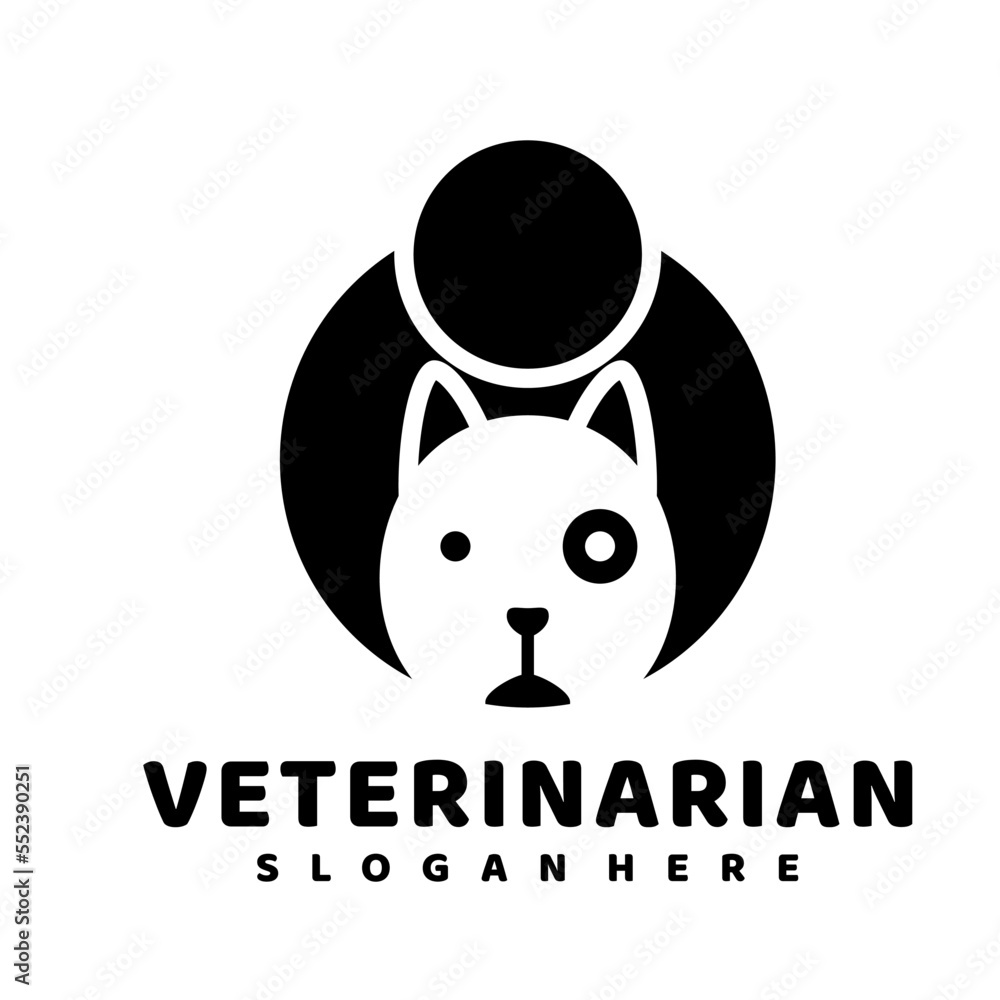veterinarian logo desig icon vector Stock Vector | Adobe Stock