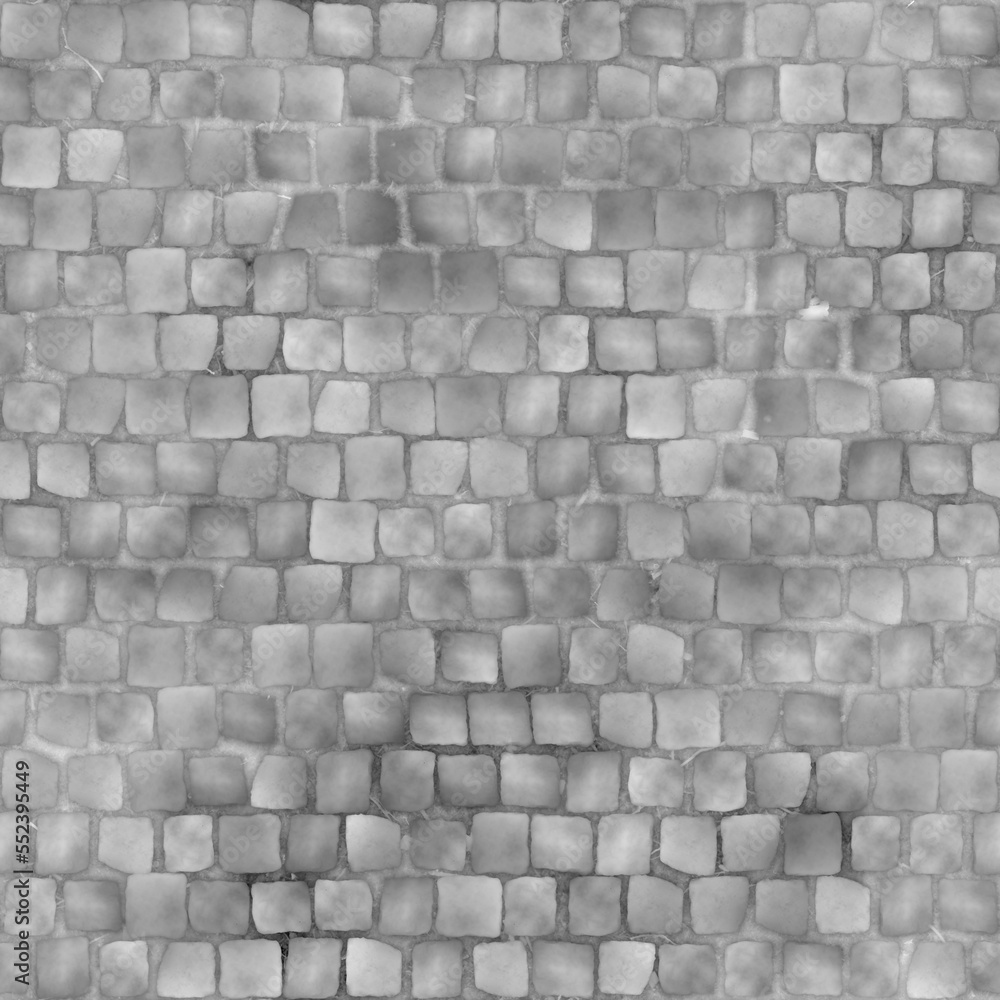 Paving stones displacement texture map for 3d material creation. 8K ...