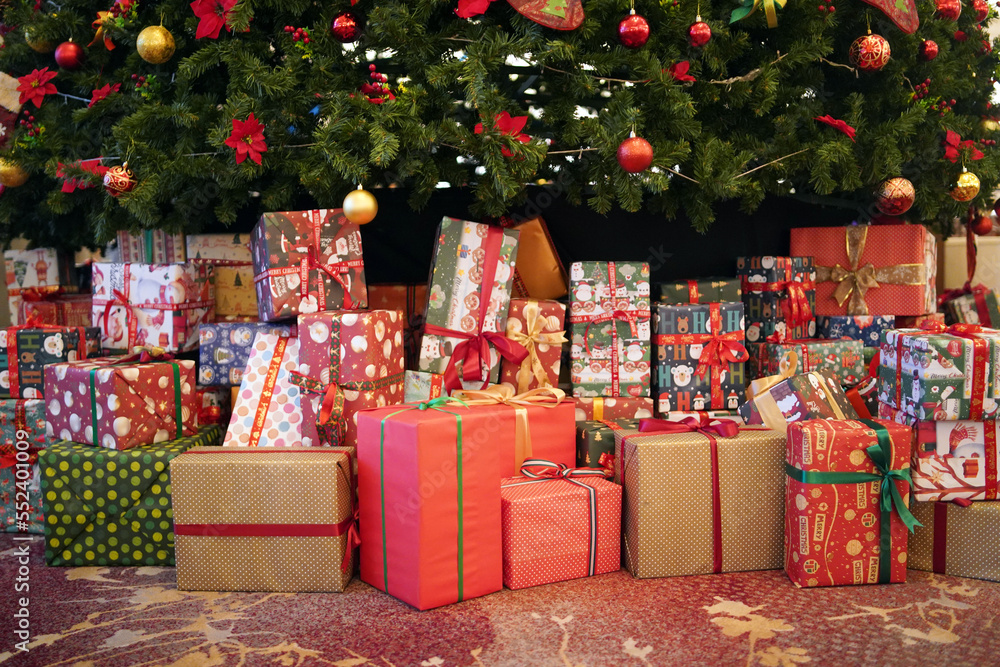 Lots Of Presents Under Tree