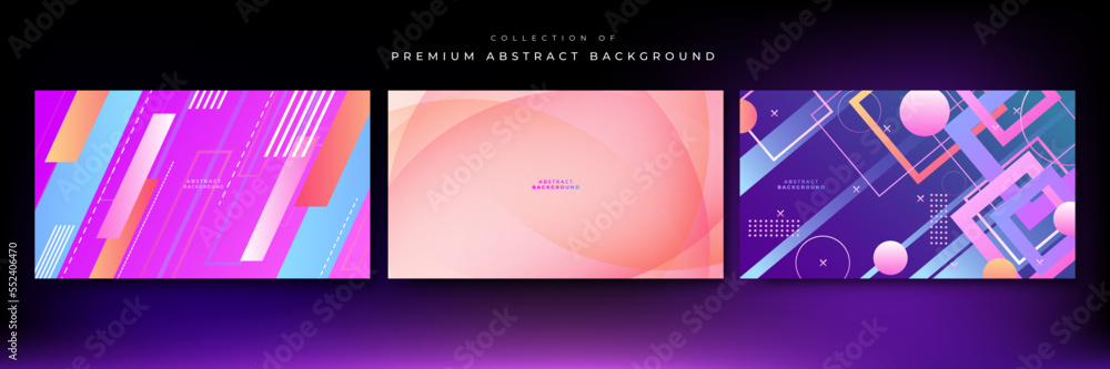 Abstract neon gradient background with retro cyber punk 70s 80s 90s old ...