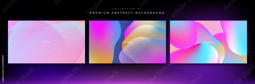 Abstract neon gradient background with retro cyber punk 70s 80s 90s old ...