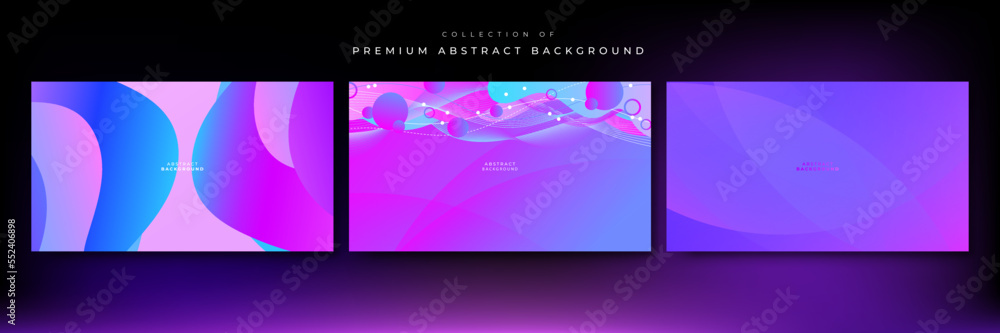 Abstract neon gradient background with retro cyber punk 70s 80s 90s old ...