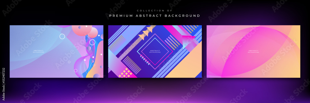 Abstract neon gradient background with retro cyber punk 70s 80s 90s old ...