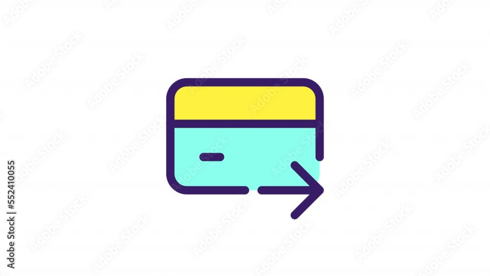 Animated money transit color ui icon. Banking operation. Electronic ...
