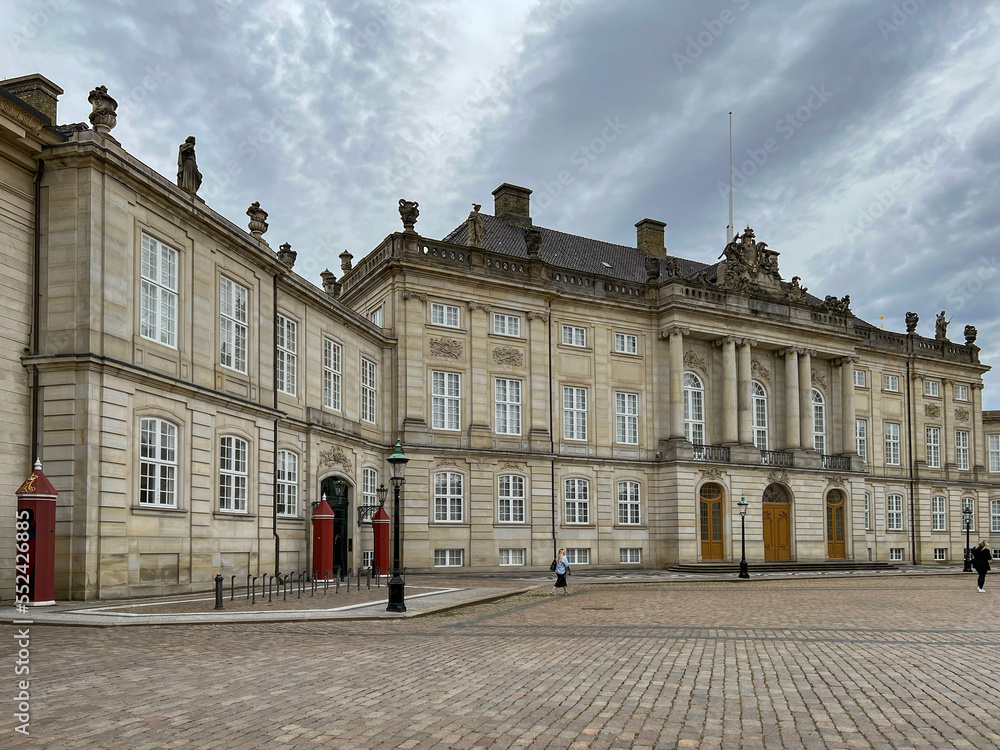 Amalienborg is a castle complex in Copenhagen and the main residence of ...