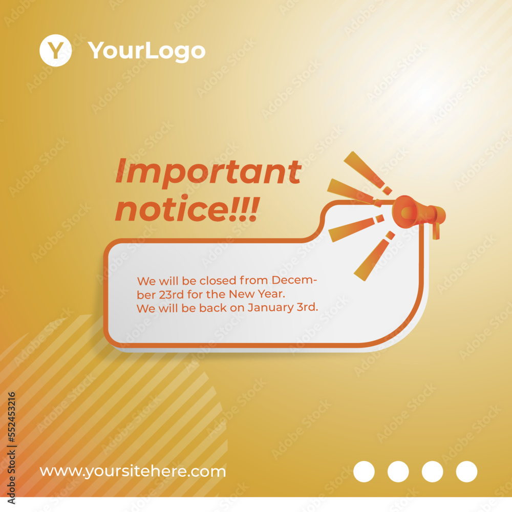 Notice Design Template