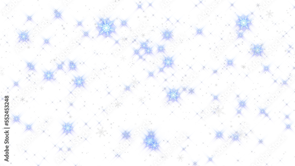 PNG shiny and glowing snowflakes on transparent background, new year ...